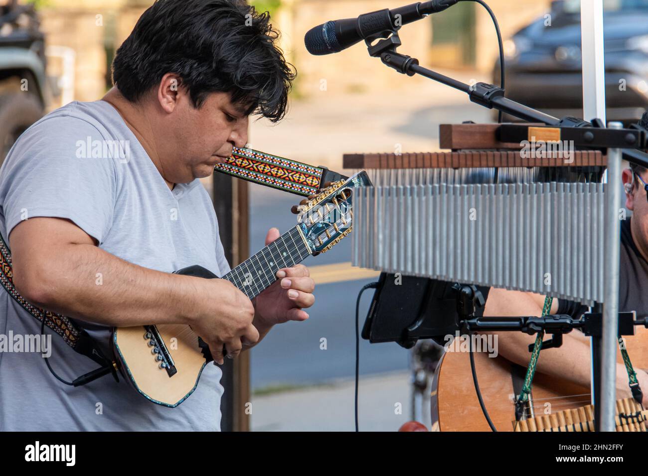 Traditional musical instruments for playing Andean folk music Stock ...
