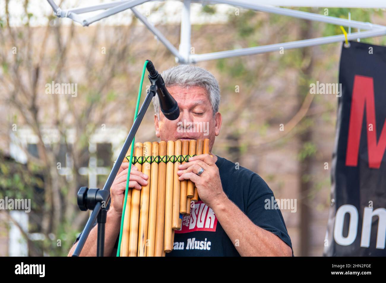 Traditional musical instruments for playing Andean folk music Stock ...
