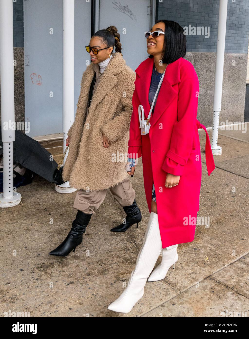 New York, New York, USA. 13th Feb, 2022. Left, KRISTIAN SPRAGGINS and ...