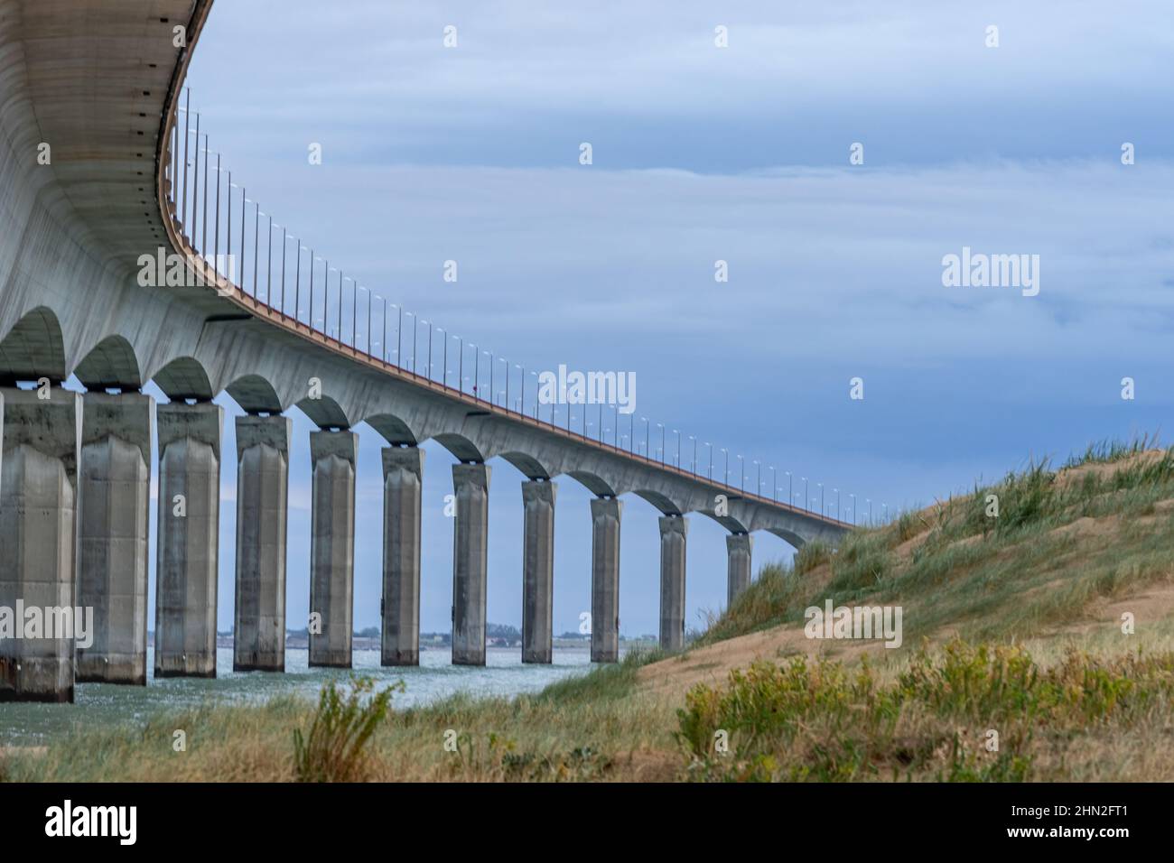 Ile de Re's bridge to La Rochelle, Poitou Charente, Charente Maritime ...