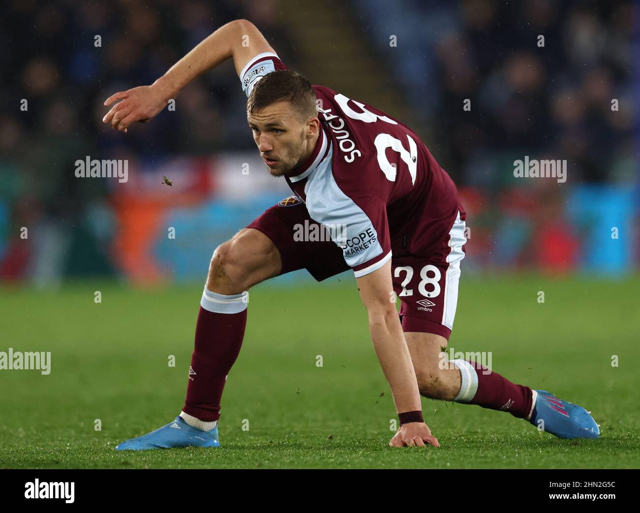West ham leicester soucek hi-res stock photography and images - Alamy