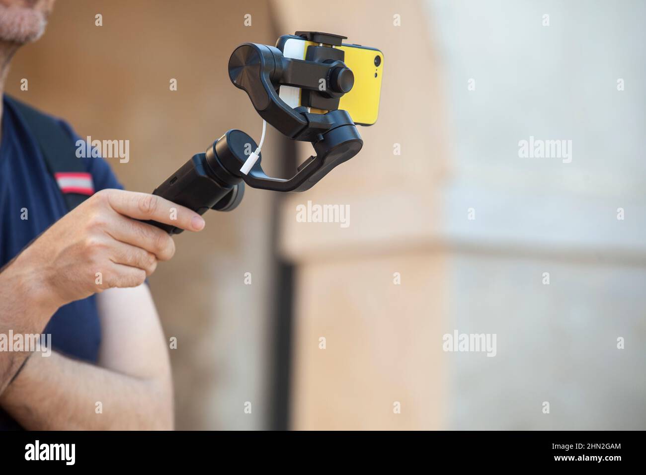 Man with recording device hi-res stock photography and images - Alamy