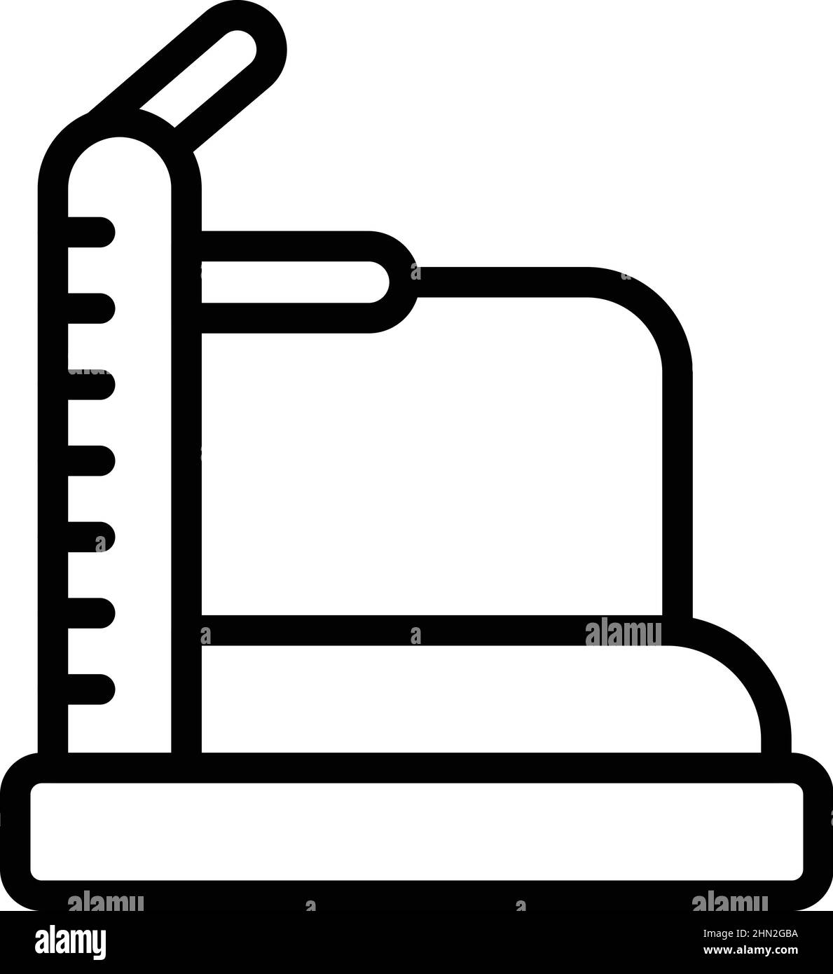 Equipment gym fitness tool outline Black and White Stock Photos ...