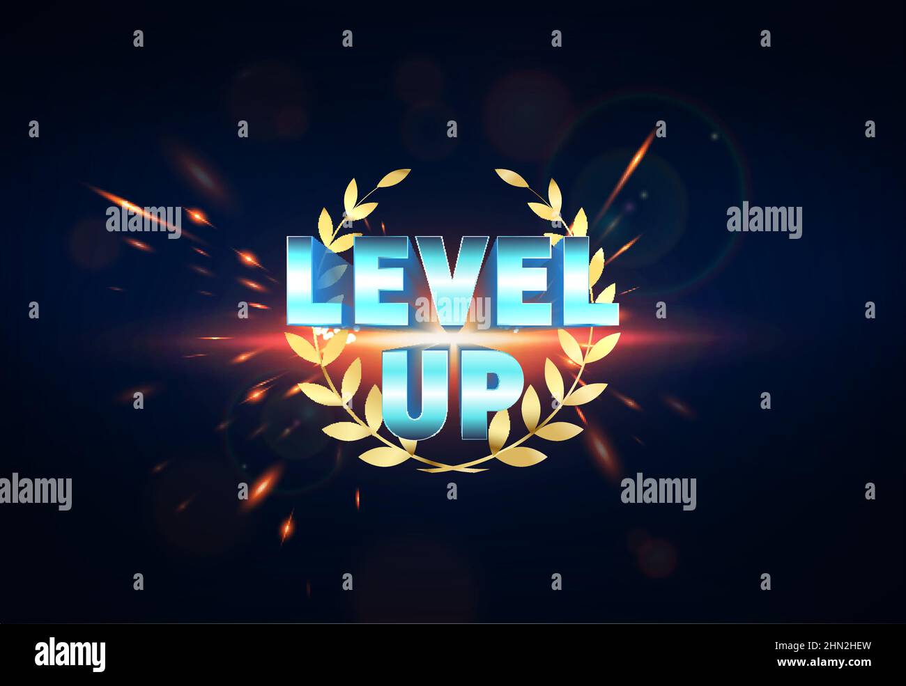 Game level up win Stock Vector Images - Alamy