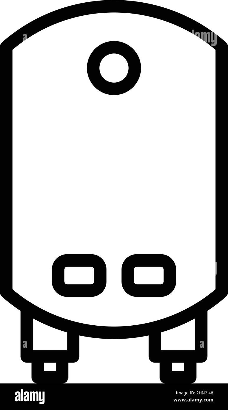 Bathroom water tank and heater Black and White Stock Photos & Images ...