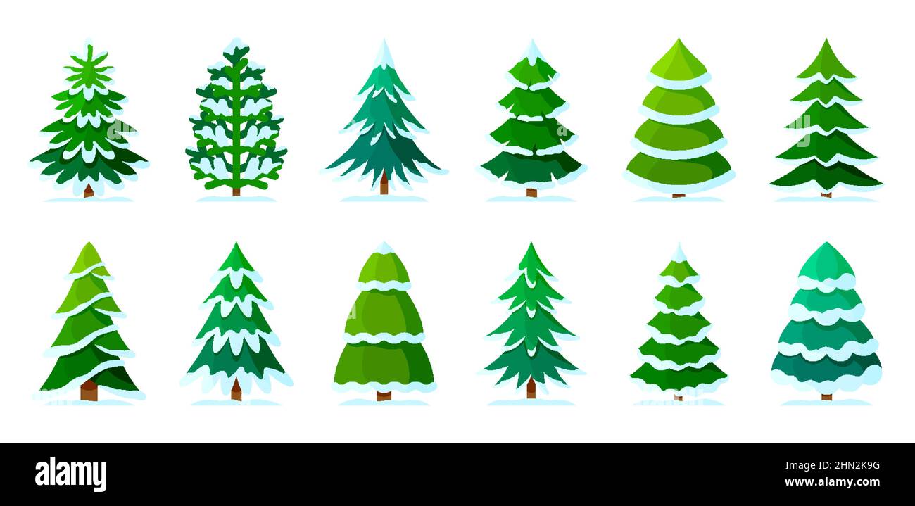Animated Evergreen Trees