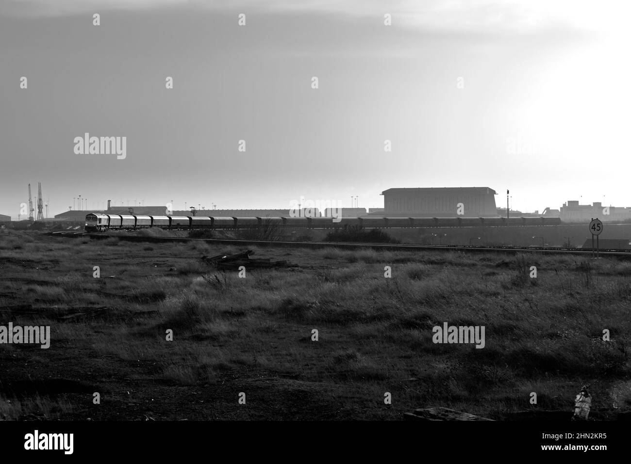GB Railfreight class 66 locomotive 66731 passing Hart Warren (north of ...