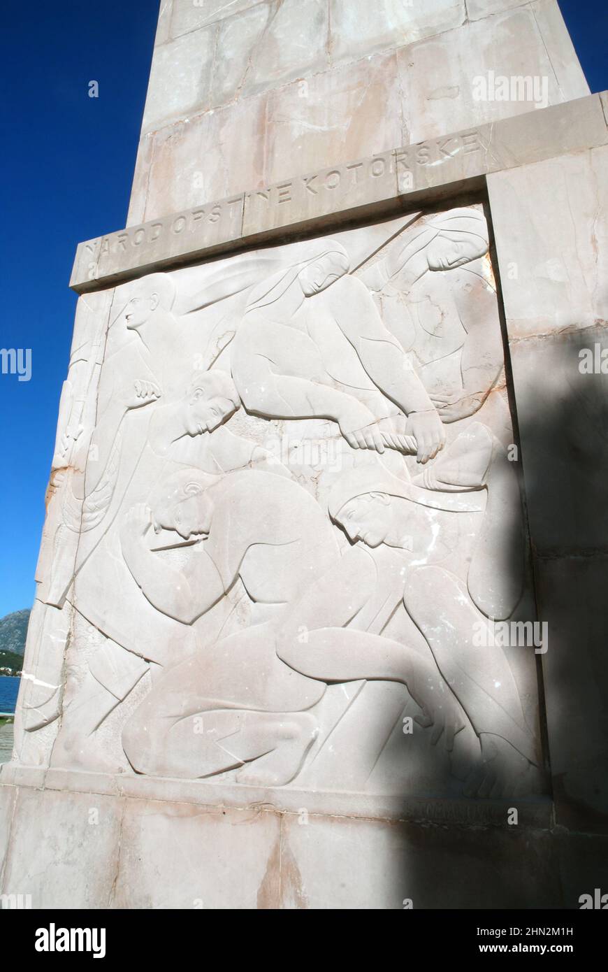 Obelisk of freedom on waterfront in freedom park hi-res stock ...