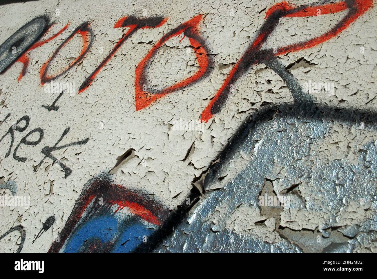 Kotor sign sprayed on wall, Kotor, Montenegro Stock Photo - Alamy