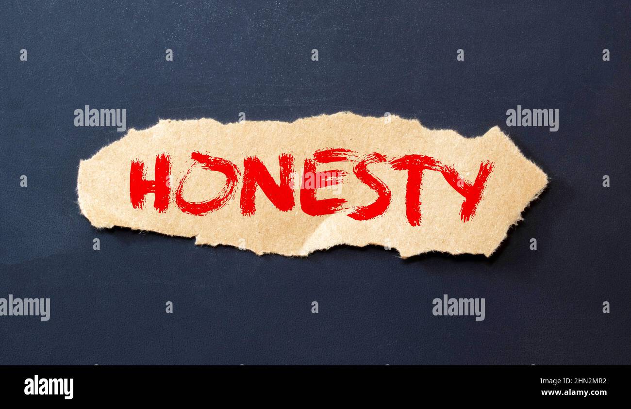 Honesty symbol. The concept word Honesty on wooden circles. Beautiful ...