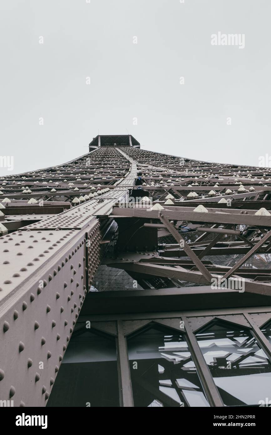 Old metal massive structure in Paris France from a different ...