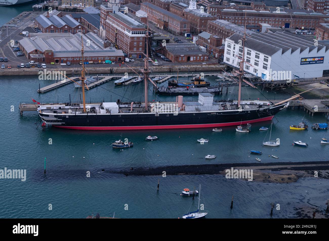 HMS Warrior 1860 first iron-hulled battleship and flagship of Queen ...