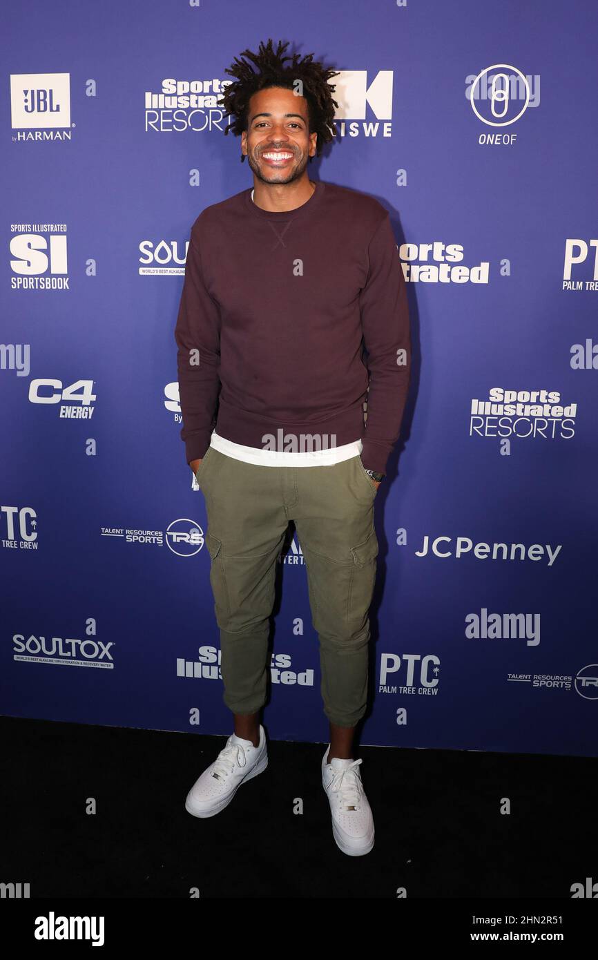Los Angeles, USA. 12th Feb, 2022. Eric Bigger arrives at Sports ...