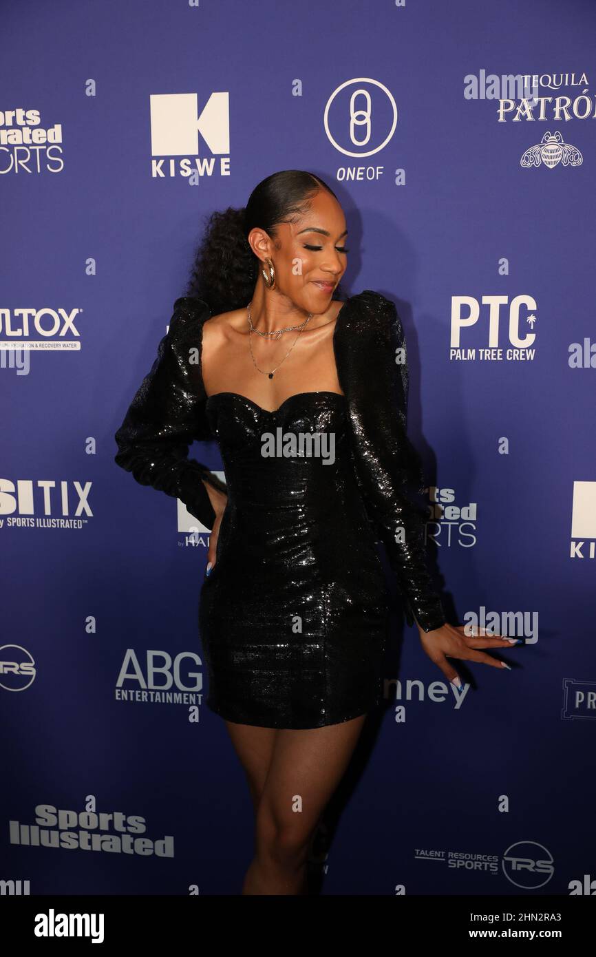 Los Angeles, USA. 12th Feb, 2022. Amina Smith arrives at Sports ...