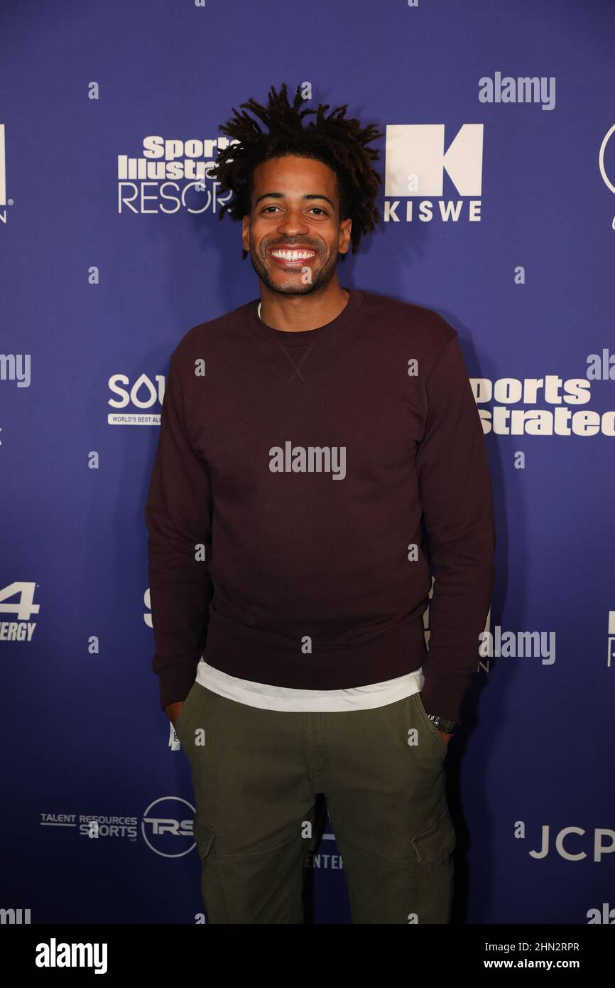 Los Angeles, USA. 12th Feb, 2022. Eric Bigger arrives at Sports ...