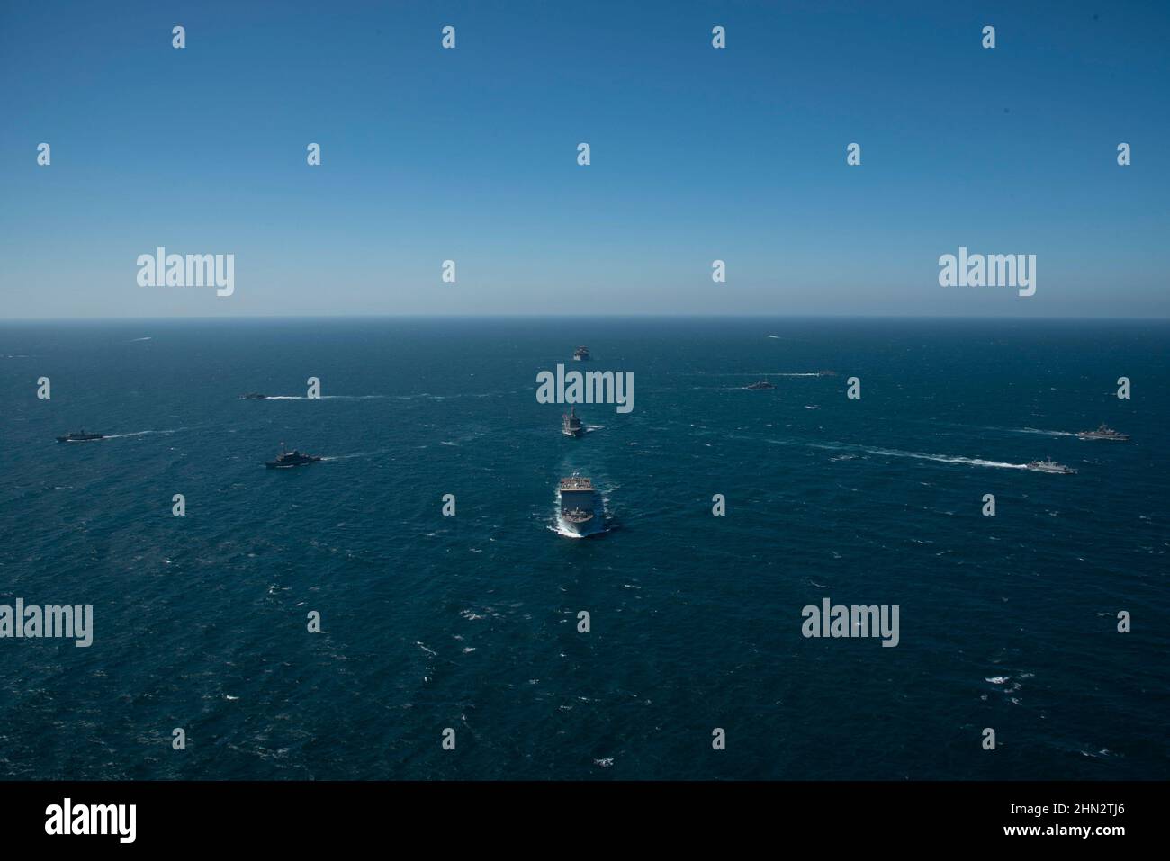 220209-N-CR519-1611 ARABIAN GULF (Feb. 9, 2022) Ships from partner ...