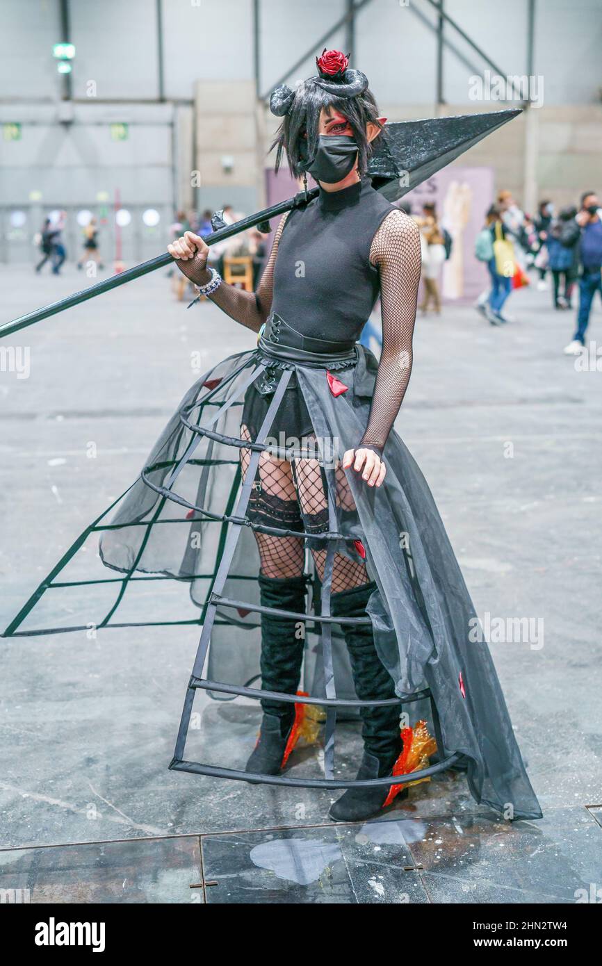 A cosplayer poses during the 'Japan Weekend Madrid 2022' fair at IFEMA ...
