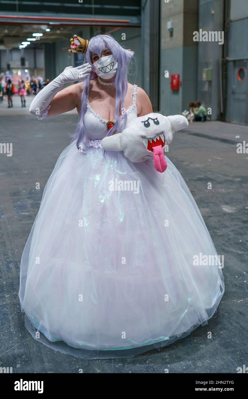 A cosplayer poses during the 'Japan Weekend Madrid 2022' fair at IFEMA ...