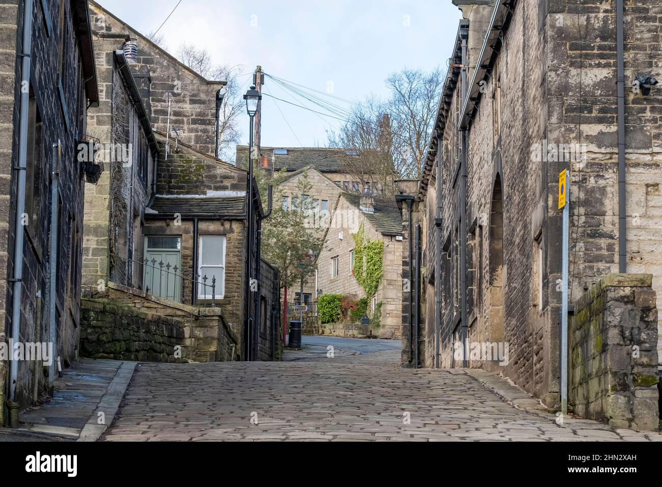 Heptonstall village Calderdale. West Yorkshire, England, UK Stock Photo ...