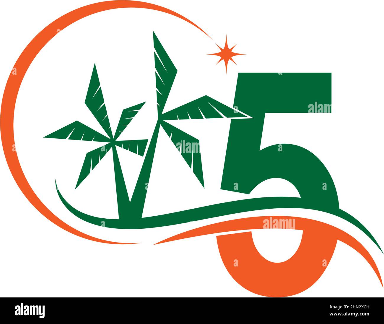 5 number trees Cut Out Stock Images & Pictures - Alamy