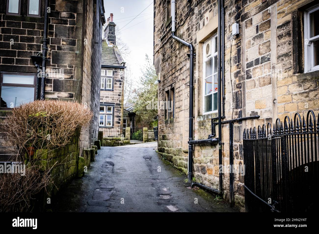 Heptonstall village Calderdale. West Yorkshire, England, UK Stock Photo ...