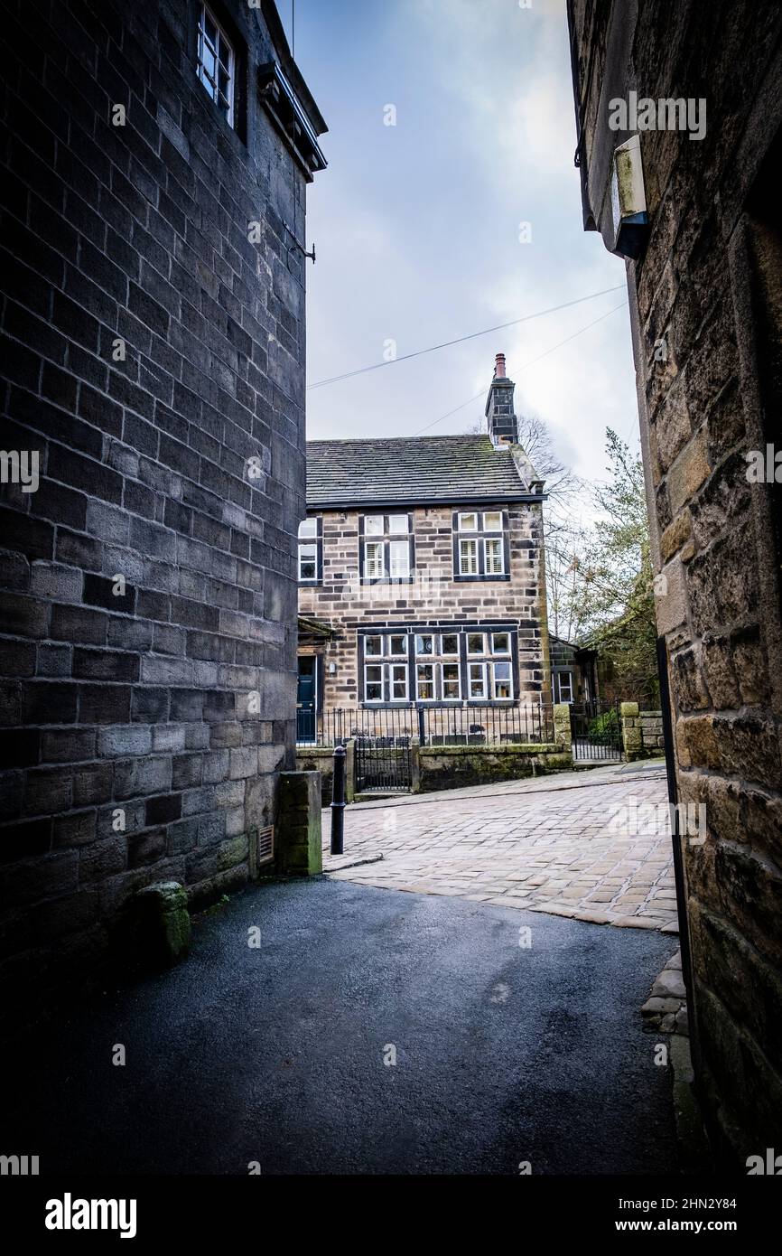 Heptonstall village Calderdale. West Yorkshire, England, UK Stock Photo ...