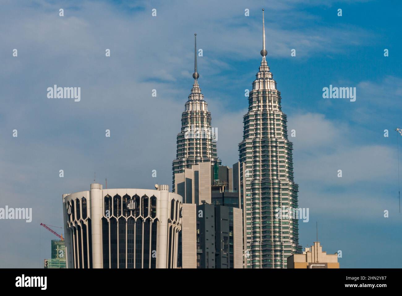Kuala Lumpur, Malaysia - Closeup shot of Petronas Towers in the ...