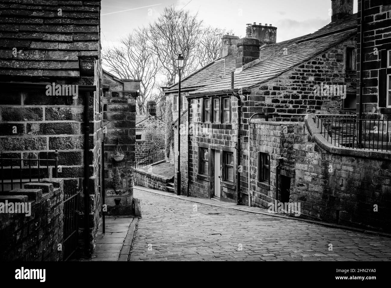 Heptonstall village Calderdale. West Yorkshire, England, UK Stock Photo ...