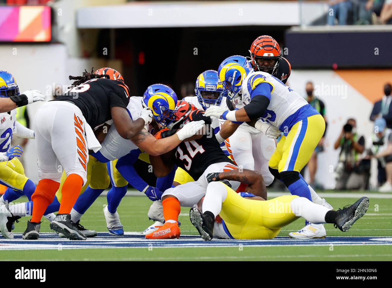 Los Angeles, United States. 13th Feb, 2022. Cincinnati Bengals running ...