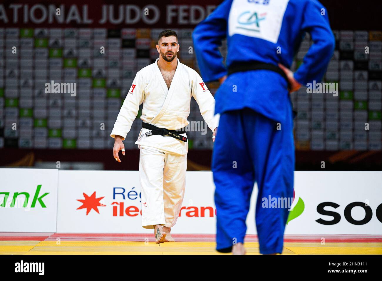 Men's -100 kg, Peter Paltchik of Israel competes during the Paris Grand ...