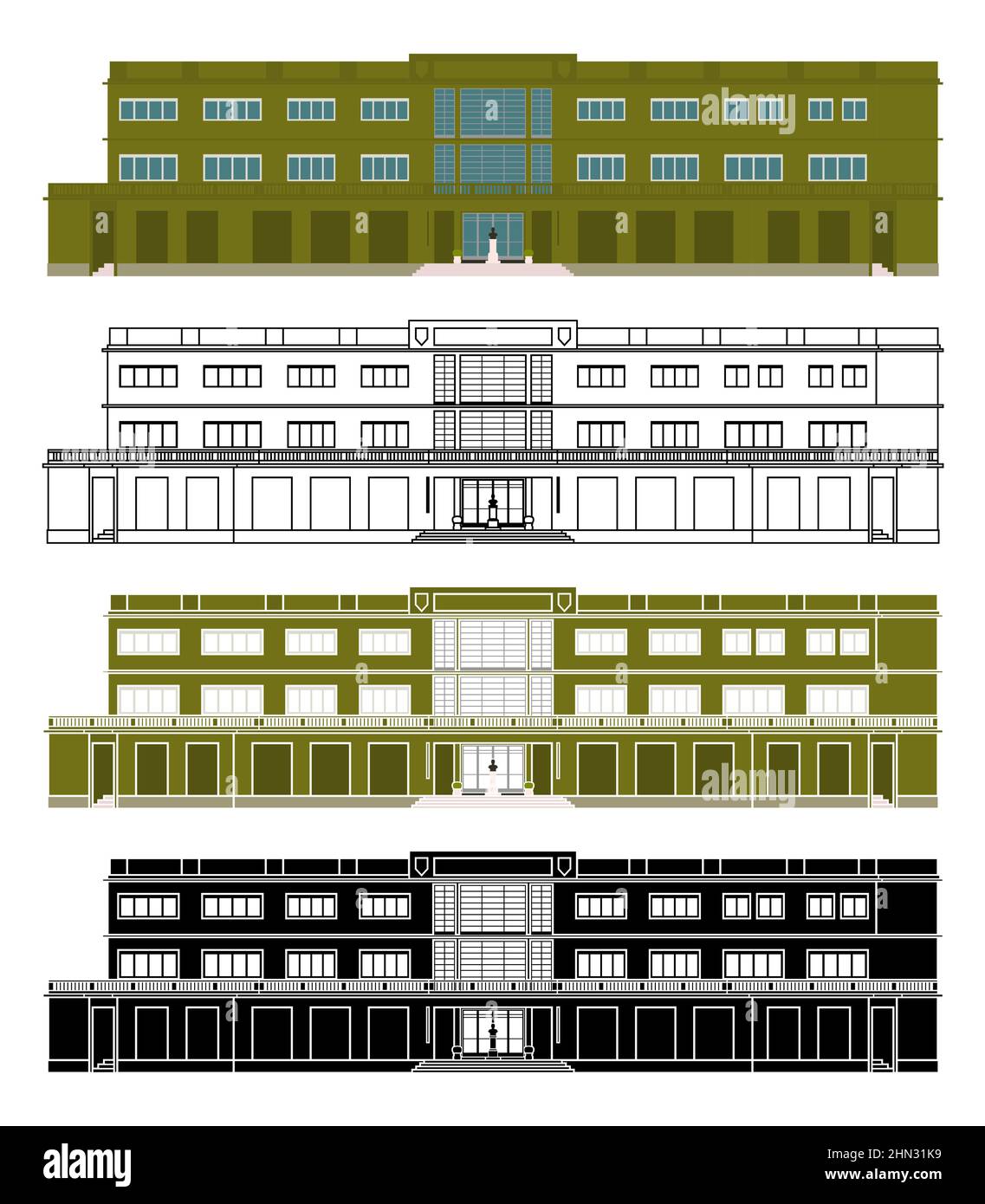 Architecture government palace Stock Vector Images - Alamy