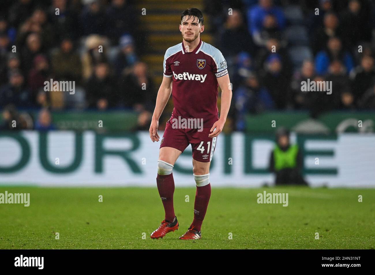 Declan Rice #41 of West Ham United during the game in, on 2/13/2022. (Photo by Craig Thomas/News ...