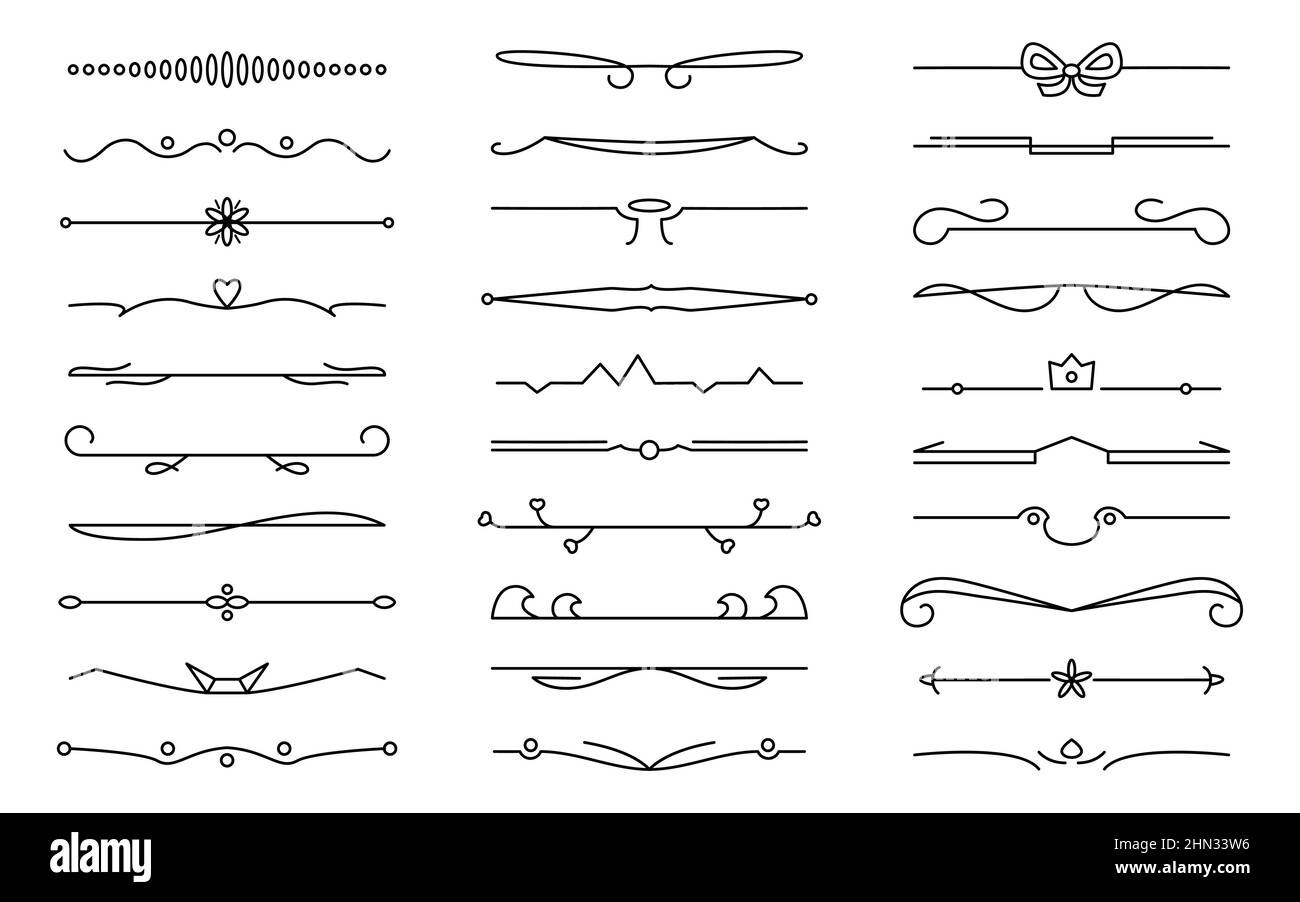 Fancy Line Dividers Color