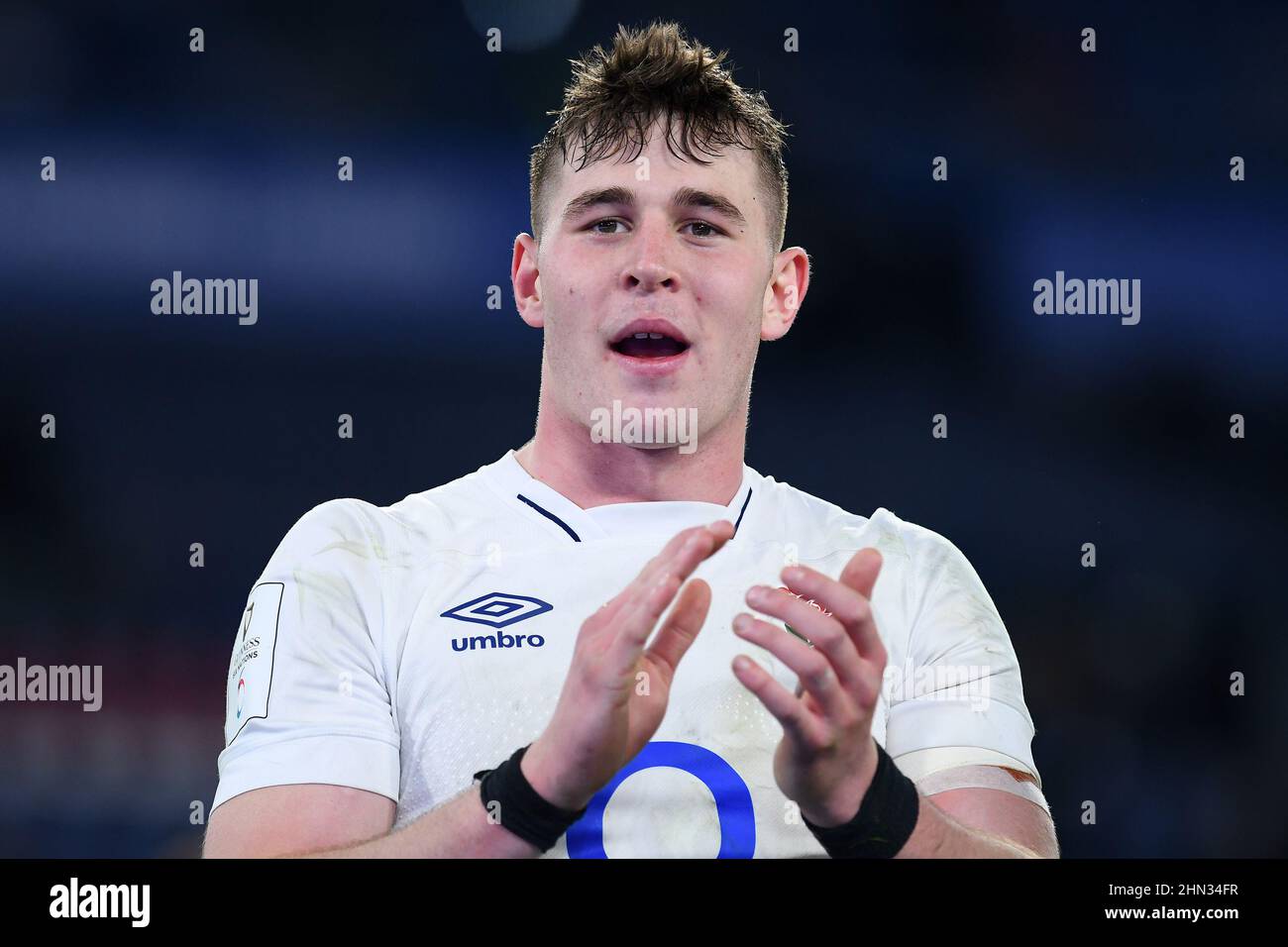 Rome, Italy. 13th Feb, 2022. Freddie Steward of England during 6 ...