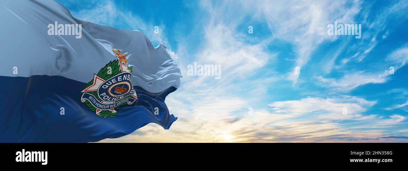 Queensland Police Flag Queensland Police Hi Res Stock Photography And