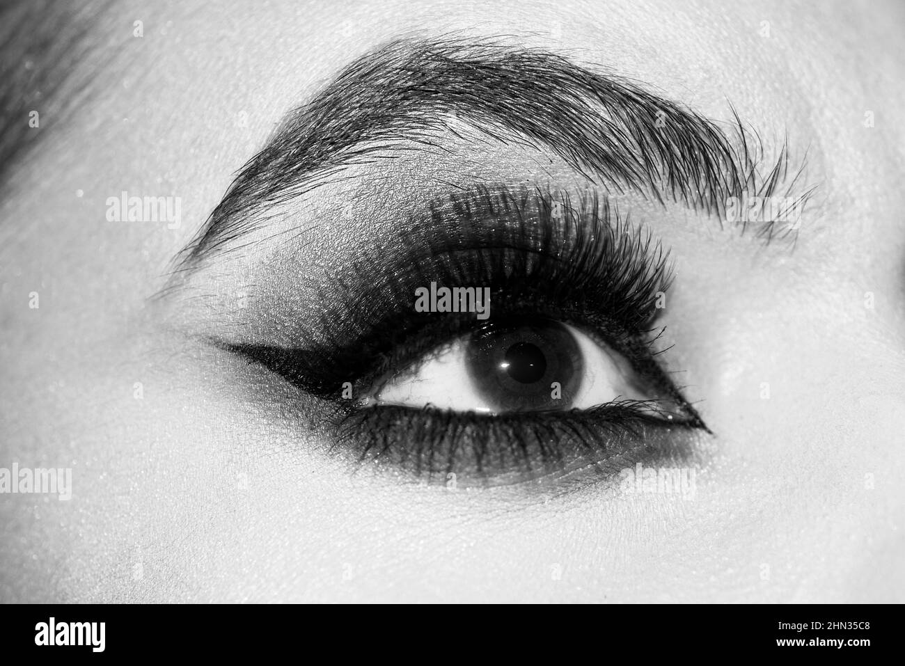 Visage eyebrow Black and White Stock Photos & Images - Alamy