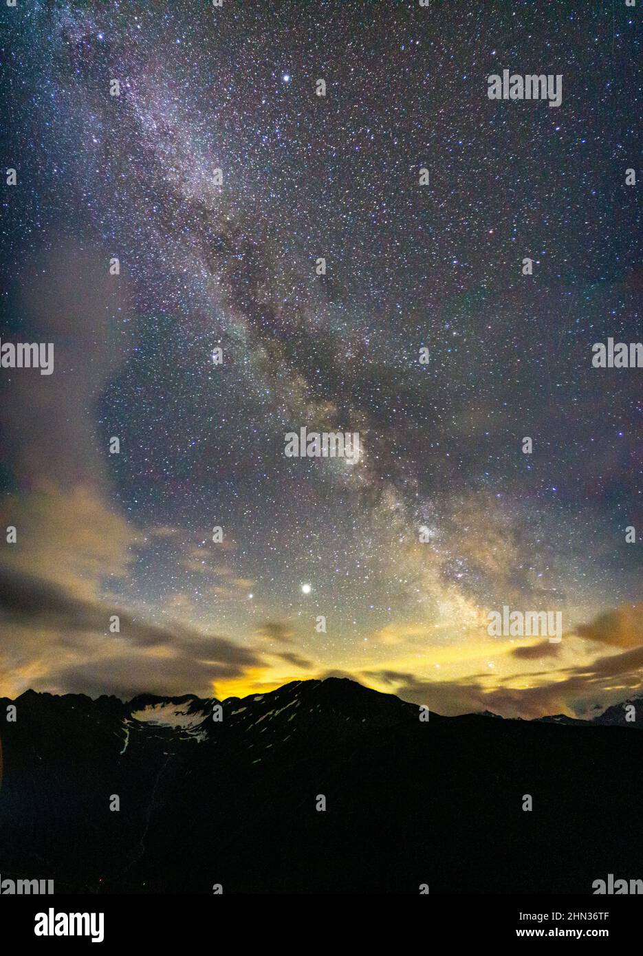 Stunning view of a starry night Stock Photo - Alamy