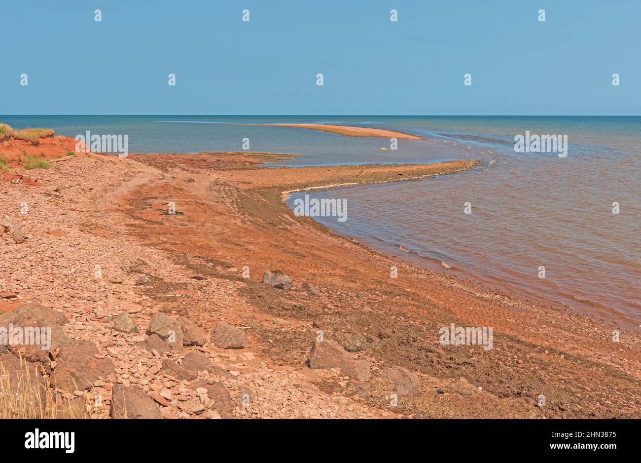 Lonely Spit of Land as the Tide Comes In on the North Cape of Prince ...