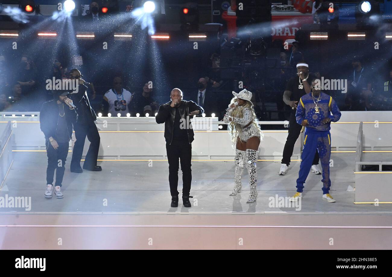 Los Angeles, United States. 13th Feb, 2022. The Pepsi Super Bowl LVI ...