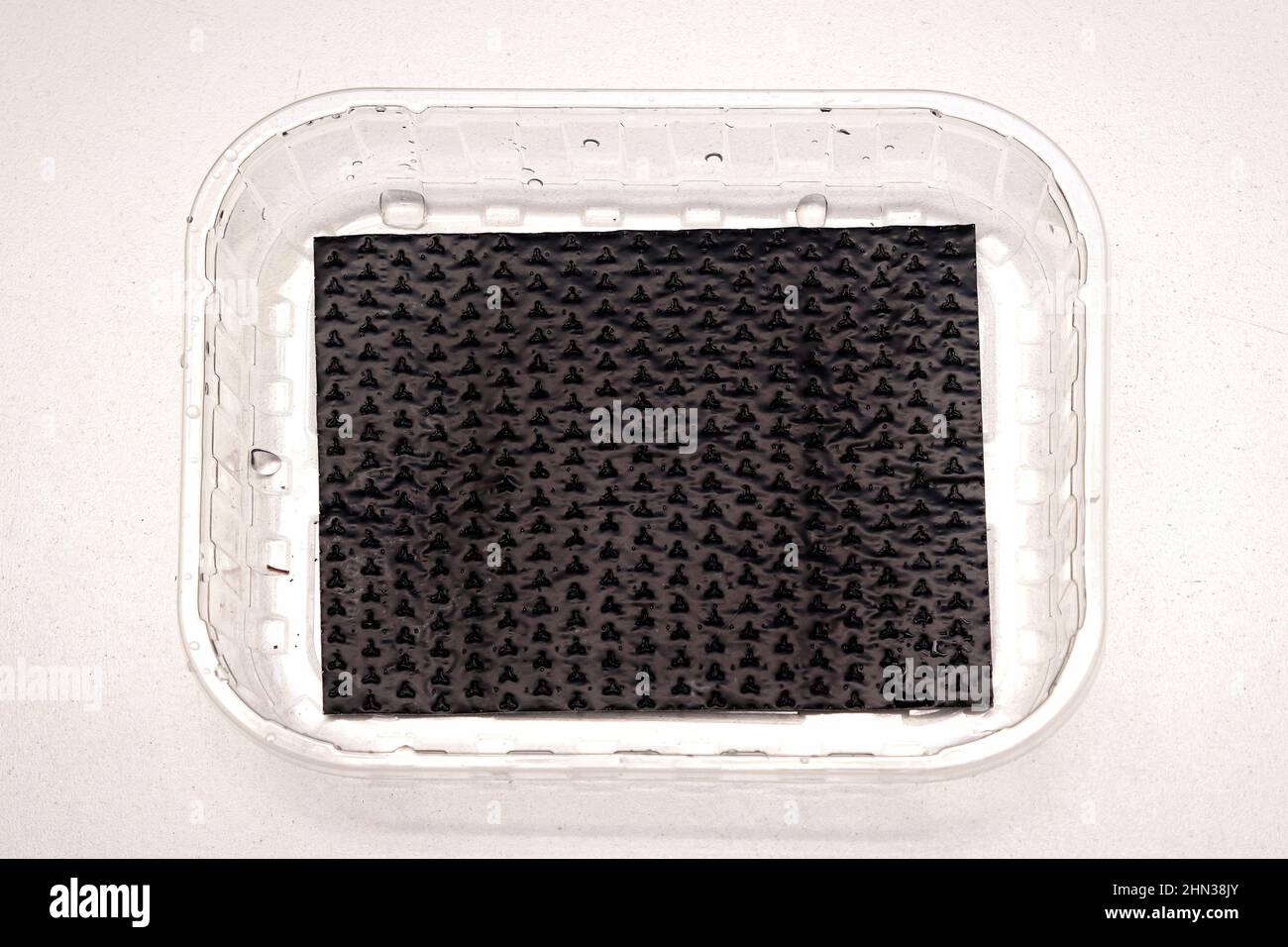 Empty plastic tray used for keeping fruit and vegetables fresh Stock ...