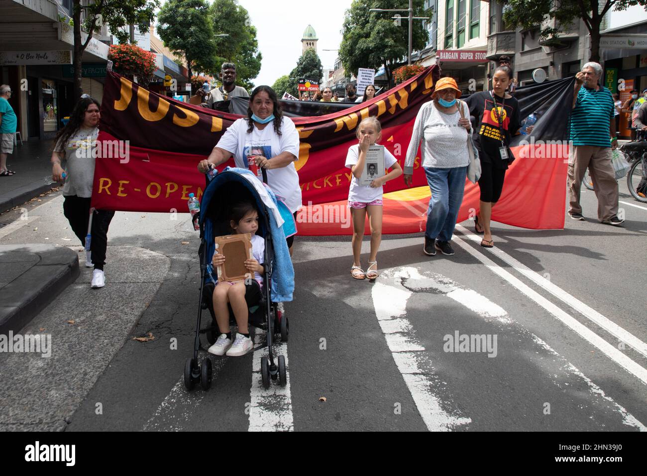 Sydney, Australia. 14 February 2022. Supporters assembled in TJ Hickey ...