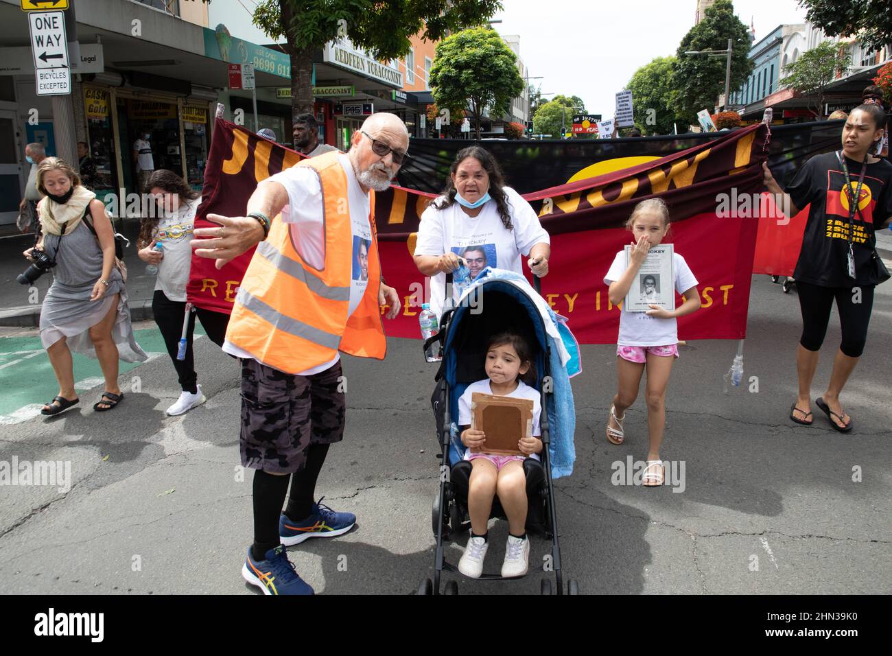 Sydney, Australia. 14 February 2022. Supporters assembled in TJ Hickey ...