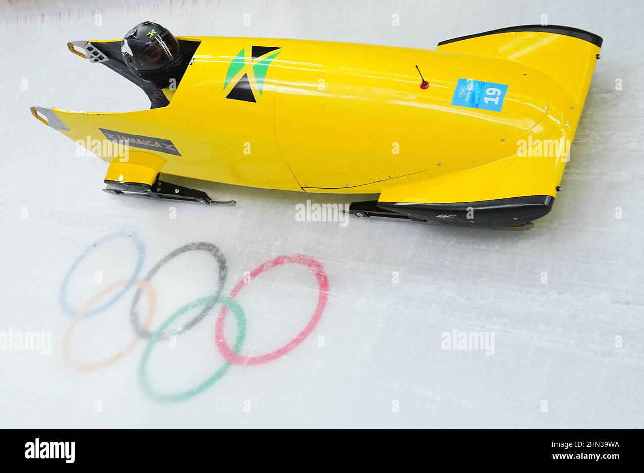 Yanqing, China. 14th Feb, 2022. Olympics, bobsleigh, monobob, women ...