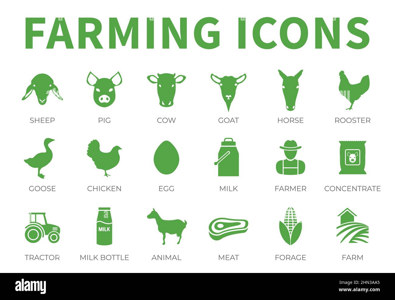 Agro livestock Stock Vector Images - Alamy