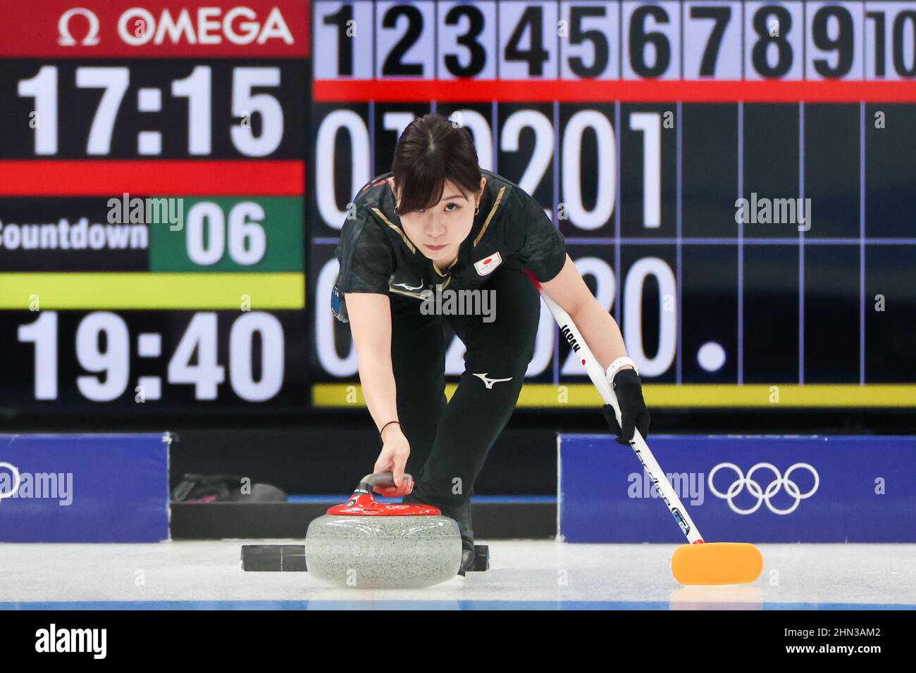 Beijing, China. 12th Feb, 2022. Yurika Yoshida (JPN) Curling : Women's ...
