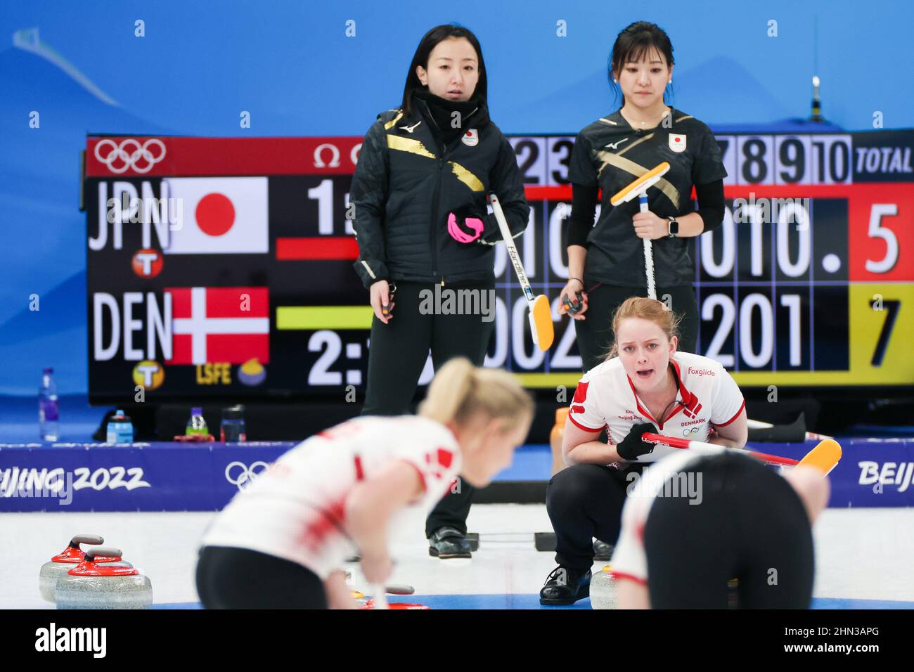 Beijing, China. 12th Feb, 2022. (Top L-R) Satsuki Fujisawa, Chinami ...