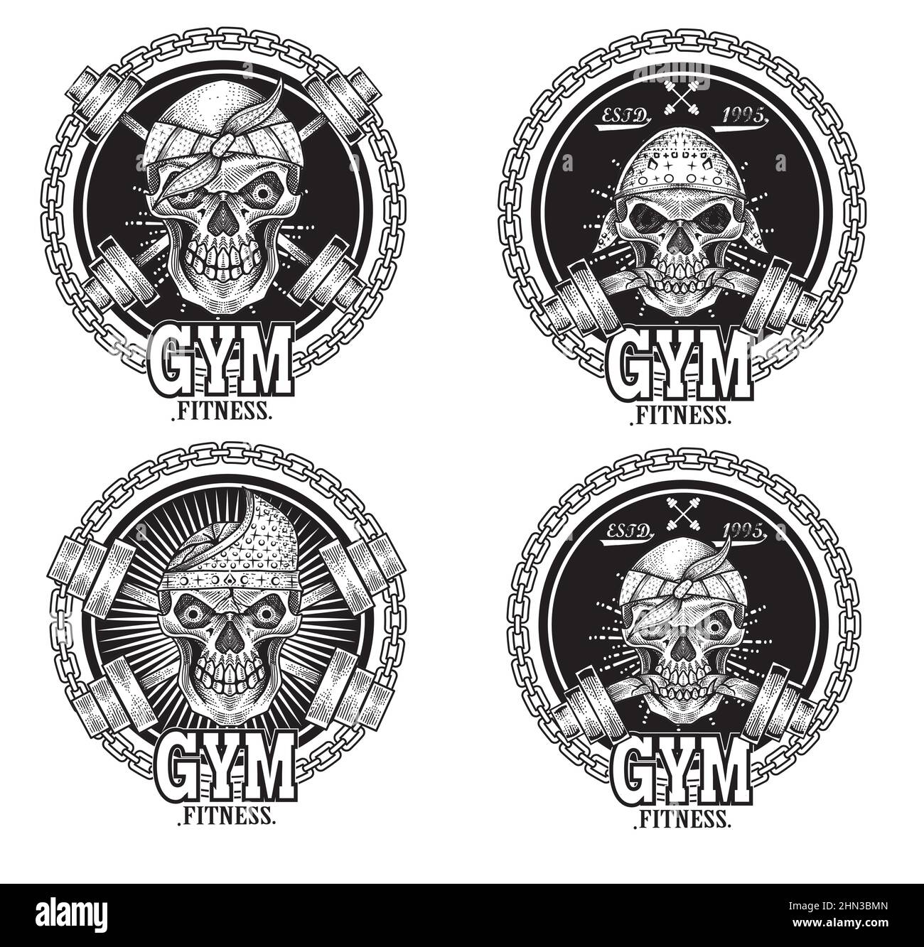 Set of gym Cut Out Stock Images & Pictures - Alamy