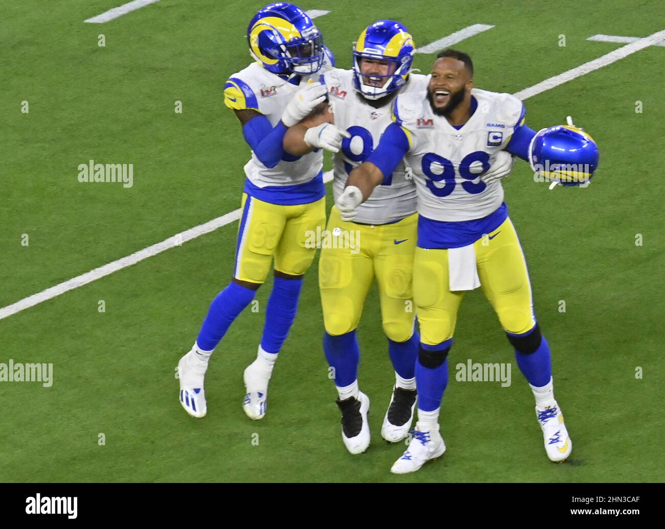 Los Angeles, United States. 13th Feb, 2022. Los Angeles Rams defensive ...