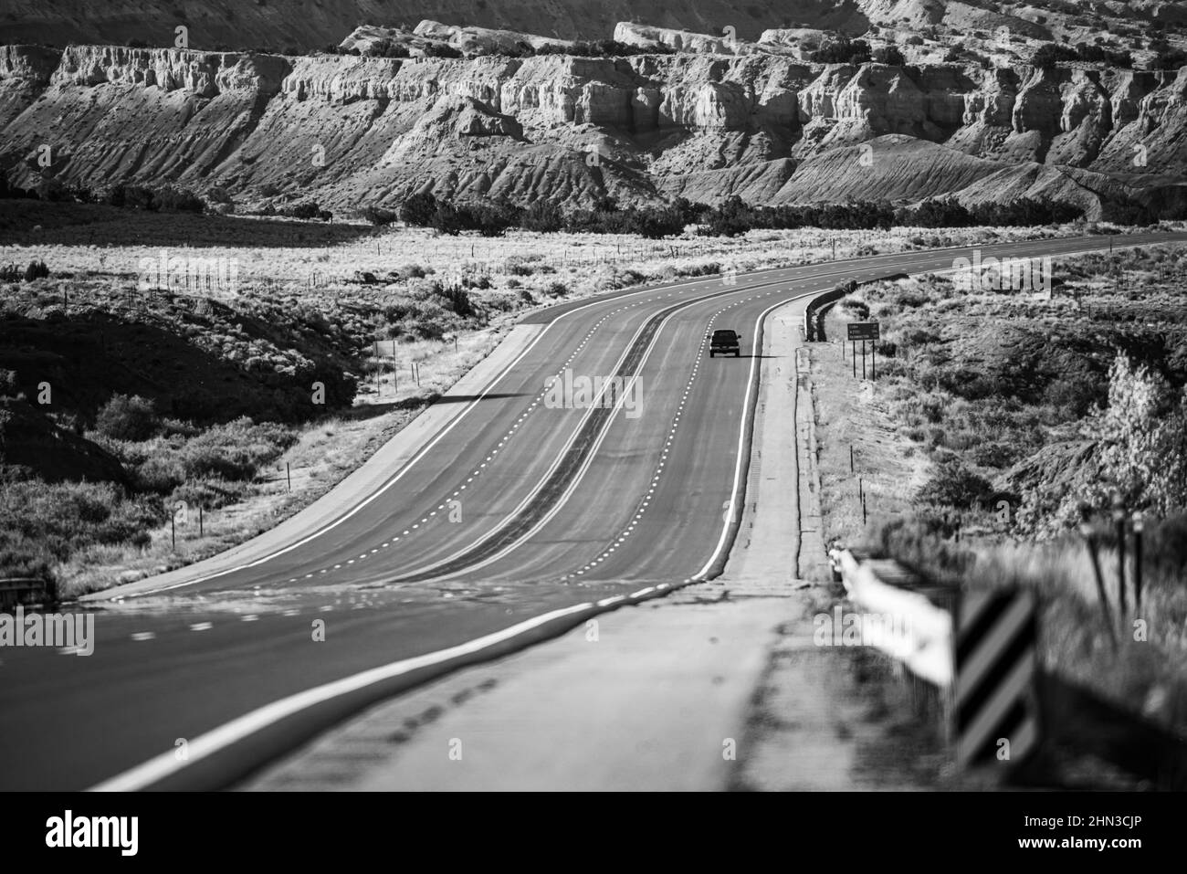 Road trip in Arizona desert. Asphalt highway road in USA Stock Photo ...