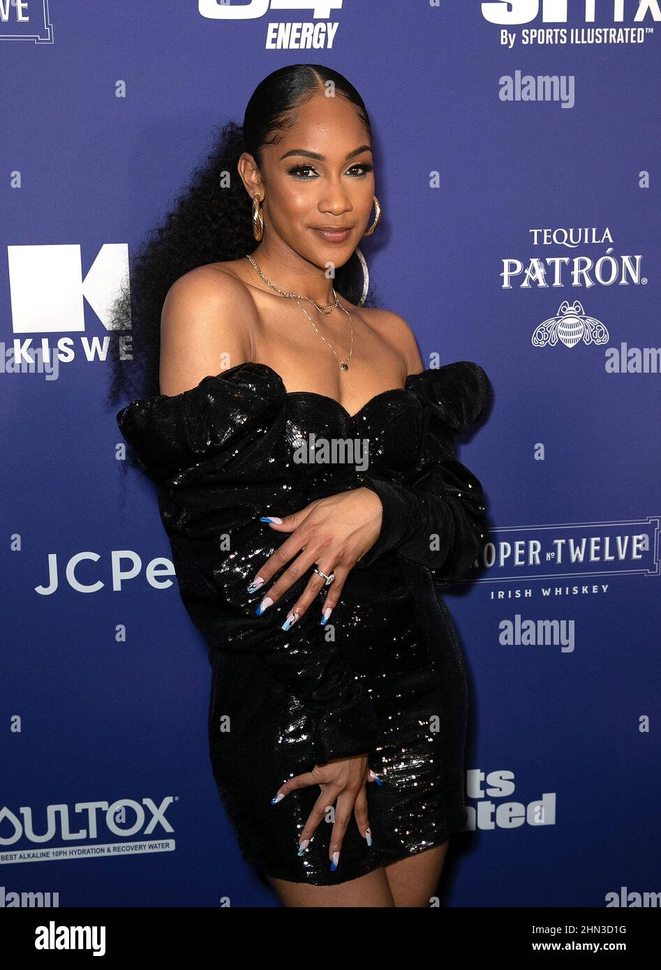 Los Angeles, USA. 12th Feb, 2022. Amina Smith attends the Sports ...